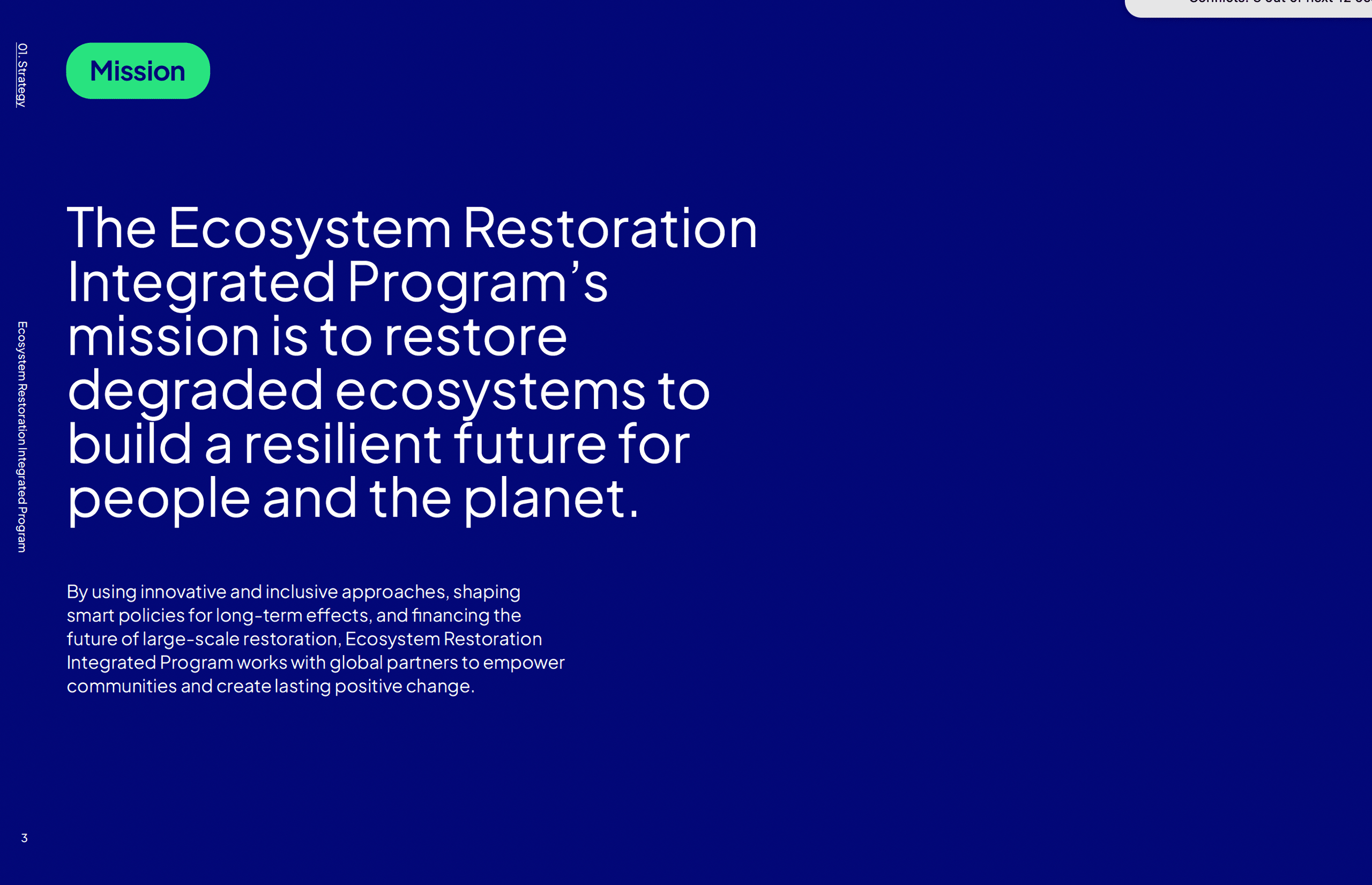 AHOY - our top 20 - Ecosystem Restoration Integrated Program (ERIP)